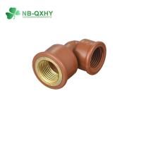 China Wall Thickness Pn20 Pn25 High Pressure Brown Red Female 90 Degree Elbow Connector for sale