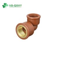 China Wall Thickness Pn20 Pn25 High Pressure Brown Red Female 90 Degree Elbow Connector for sale