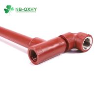 China Wall Thickness Pn20 Pn25 High Pressure Brown Red Female 90 Degree Elbow Connector for sale