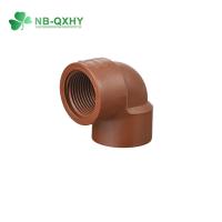 China Red Pn16 Female 90 Degree Elbow Pph Water Pipe Sanitary Fitting SGS Certified and 3/4 for sale