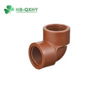 China Red Pn16 Female 90 Degree Elbow Pph Water Pipe Sanitary Fitting SGS Certified and 3/4 for sale