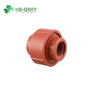China Customized Request Pn16 Red Brown Female Union Pph Water Pipe Plastic Pipe Fitting for sale