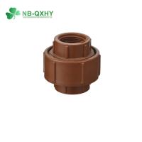 China Customized Request Pn16 Red Brown Female Union Pph Water Pipe Plastic Pipe Fitting for sale
