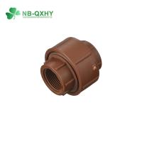 China Customized Request Pn16 Red Brown Female Union Pph Water Pipe Plastic Pipe Fitting for sale