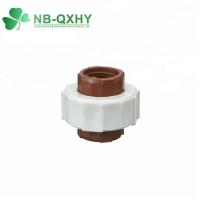 China Customized Request Pn16 Red Brown Female Union Pph Water Pipe Plastic Pipe Fitting for sale