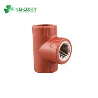 China Supply Red Color Pn16 Pipe Fitting Pph Female Tee for Your Oil and Gas System for sale