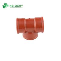 China Supply Red Color Pn16 Pipe Fitting Pph Female Tee for Your Oil and Gas System for sale