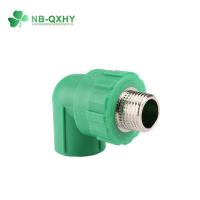 China PPR Pipe Fittings for Pn20 and Pn 25 90 Degree Round Head Code Male Elbow for sale