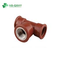 China High Pressure Pn16 Red Pipe Fittings Pph Reducing Tee Customized Design Request Sample for sale