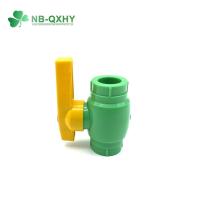 China PPR Double Union Ball Valve with PPR Pipe Fittings Pn20 and Pn25 in Forged Design for sale