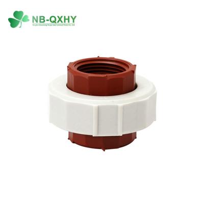China 90 Degree Angle Pn20 and Pn25 Wall Thickness Full Size Plastic Union for Durable Usage for sale