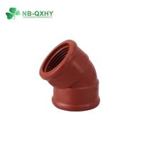 China High Pressure Pph Pipe Fitting 45 90 Degree Elbow for Hot Water Supply from Brown Red for sale
