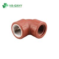 China High Pressure Pph Pipe Fitting 45 90 Degree Elbow for Hot Water Supply from Brown Red for sale