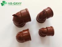 China Round Head Code Pn16 Pph Red Plumbing Fitting Pipe Elbow 90 Degree Elbow for Sale for sale