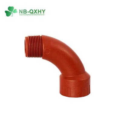 China Brown Red Pn16 Pph Thread Fittings Pipe Elbow Bridge Elbow in with Welding Connection for sale