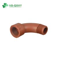 China Brown Red Pn16 Pph Thread Fittings Pipe Elbow Bridge Elbow in with Welding Connection for sale