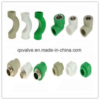 China 20mm to 160mm PPR Ball Valve Equal Design in Green and White Color with Equal Size for sale