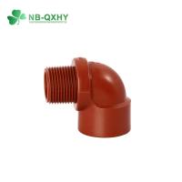 China PPH Male Thread Elbow 90 Degree Equal Angle for Pn16 Hot Water Pipe Fitting for sale