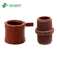 China PPH Brown Red Colors Water Plumbing Pipe Fitting for Household Water Customized Request for sale