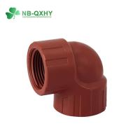 China PPH Brown Red Colors Water Plumbing Pipe Fitting for Household Water Customized Request for sale
