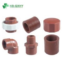 China PPH Brown Red Colors Water Plumbing Pipe Fitting for Household Water Customized Request for sale