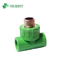 China PPR Thread Pipe Fittings Male Plug 1/2 inch Green for Hot and Cold Water Pipes for sale