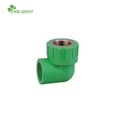 China PPR Plastic Female Elbow Hollow Design for Hot and Cold Water System Installation for sale