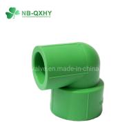 China NB-QXHY Welding Connection 90 Degree PP-R Brass Elbow with Plate for sale