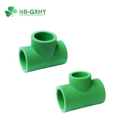 China Pn20 Plastic Fittings 3 Way Reducing Equal Tee with Wall Thickness 20mm to 110mm for sale