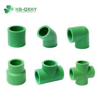 China Hot Water Green Pipe Fittings QX PPR Equal Cross Tee 20mm to 110mm for Your Standards for sale