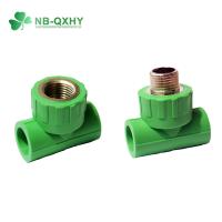 China Hot Water Green Pipe Fittings QX PPR Equal Cross Tee 20mm to 110mm for Your Standards for sale