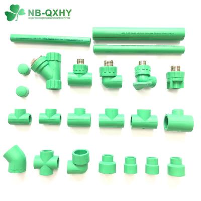 China 20mm to 110mm Hot and Cold Water Supply PPR Pipe Fittings with Welding Connection for sale