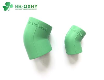 China 20mm-110mm PPR Fitting Elbow Pipes 45 Degree Elbow for Hot and Cold Water Connection for sale