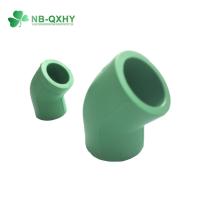 China 20mm-110mm PPR Fitting Elbow Pipes 45 Degree Elbow for Hot and Cold Water Connection for sale