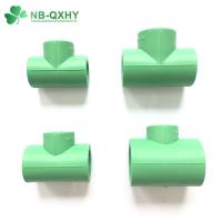 China DIN Standard 20mm-110mm PP-R Forged Plastic Reducing Tee for Water Supply Systems for sale