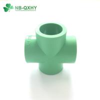 China 20mm to 110mm PPR Fitting Cross Tee 4 Way for Hot and Cold Water Pipes at Competitive for sale