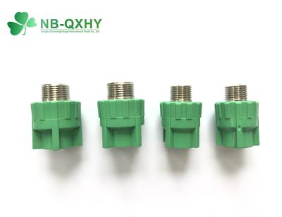 China Low Pressure DIN Standard PPR Male Coupling Threaded Plastic Pipe Fitting with Brass for sale
