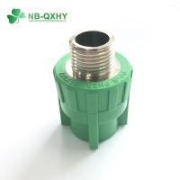 China Low Pressure DIN Standard PPR Male Coupling Threaded Plastic Pipe Fitting with Brass for sale