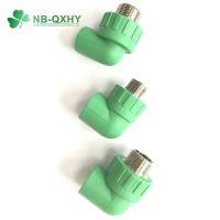 China PPR Pipe Fittings 90 Degree Elbow Male Threaded Elbow for Hot and Cold Water Pipes for sale