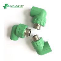 China PPR Pipe Fittings 90 Degree Elbow Male Threaded Elbow for Hot and Cold Water Pipes for sale