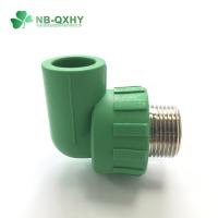 China 90 Degree Equal Angle PPR Pipe Fittings Male Threaded Elbow for Cold Water System for sale