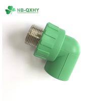 China PPR Pipe Fittings 90 Degree Elbow Male Threaded Elbow for Hot and Cold Water Pipes for sale