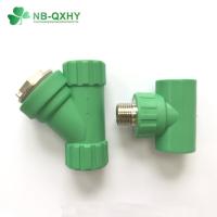 China Round Head Code Equal Tees Male Threaded PPR Fitting Forged Plastic Pipe Fitting with Brass for sale