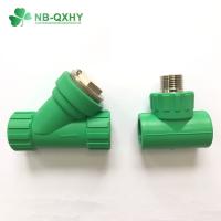 China Round Head Code Equal Tees Male Threaded PPR Fitting Forged Plastic Pipe Fitting with Brass for sale