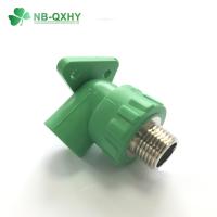 China Welding Connection PP-R Male 90 Degree Elbow with Brass Female Elbow and Plate for sale