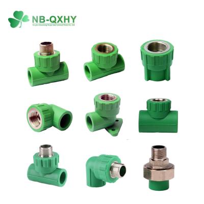 China DIN PPR Brass Pipe Fitting for Hot Water Supply Plumbing Materials Customized Request for sale