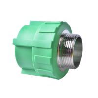 China Wall Thickness Pn25 PPR DIN/ANSI/JIS Green Male Teepipe Fittings with 20mm to 160mm for sale