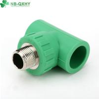 China PPR Male Coupling/Male Tee Pipe Fittings with Welding Connection and Round Head Code for sale