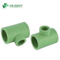 China PN20 Wall Thickness Equal Tee PPR Pipe Fitting Cross Tee for Hot Water for sale