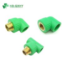 China Sch40 Wall Thickness Green PPR Pipe Fitting for Hot Water Supply and Customization for sale